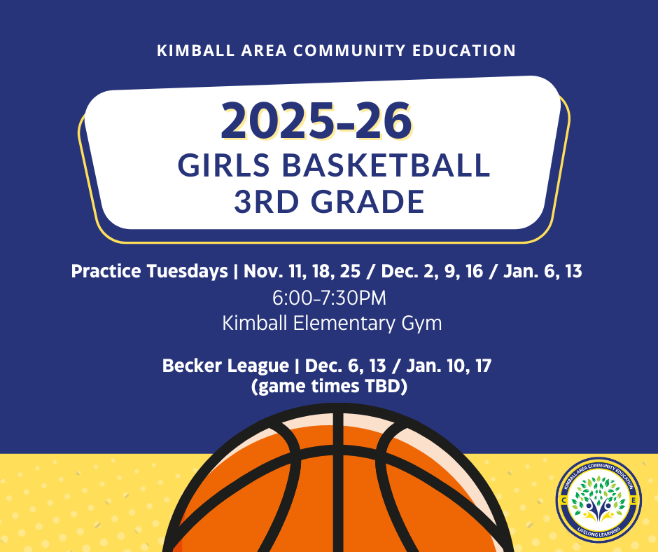 3rd Gr. Girls Team Basketball - Class Registration v3.0 - Kimball Area ...